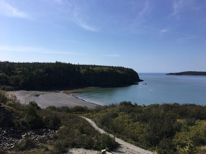 Black Beach In New Brunswick
