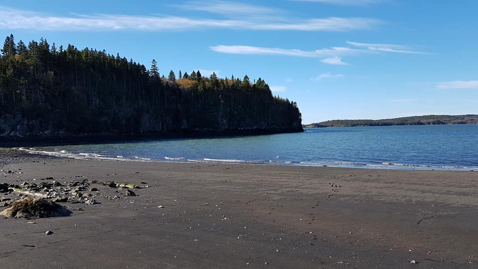 Black Beach In New Brunswick